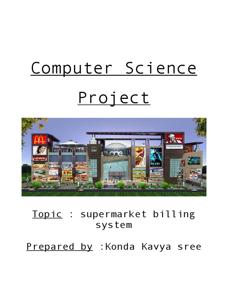 Supermarket Billing System Project | PDF | C++ | C (Programming Language)