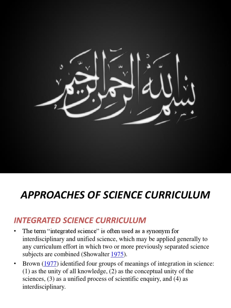Approaches of Science Curriculum | PDF | Curriculum | Science