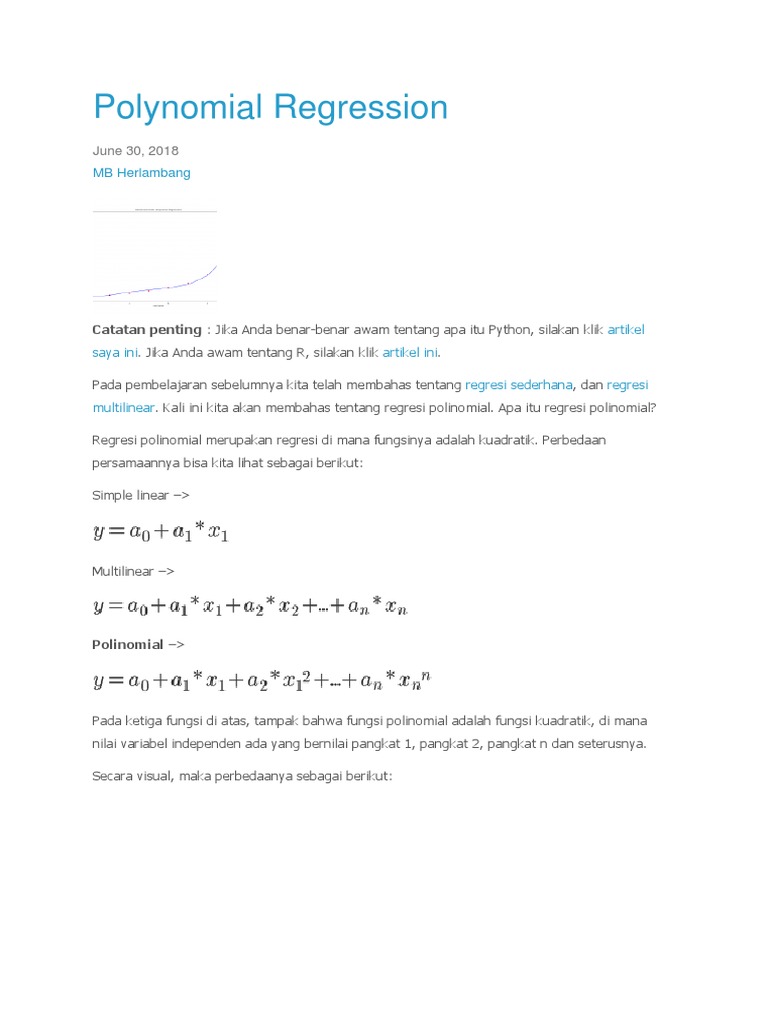 Polynomial Regression | PDF