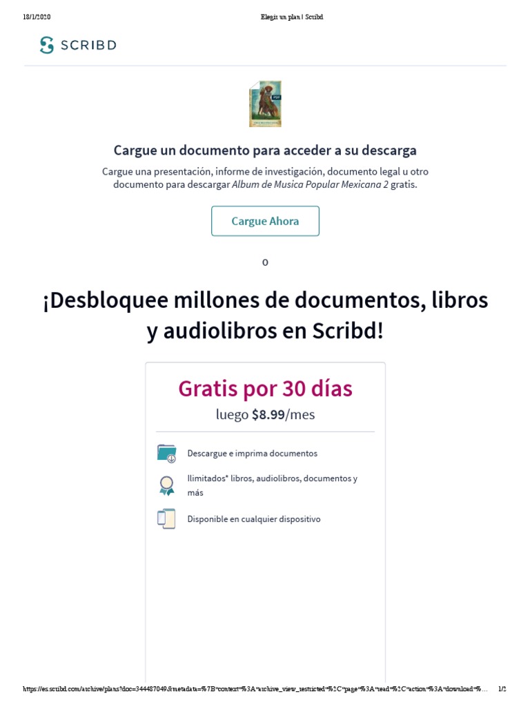 Elegir Un Plan - Scribd | PDF | Audiolibro | Informática
