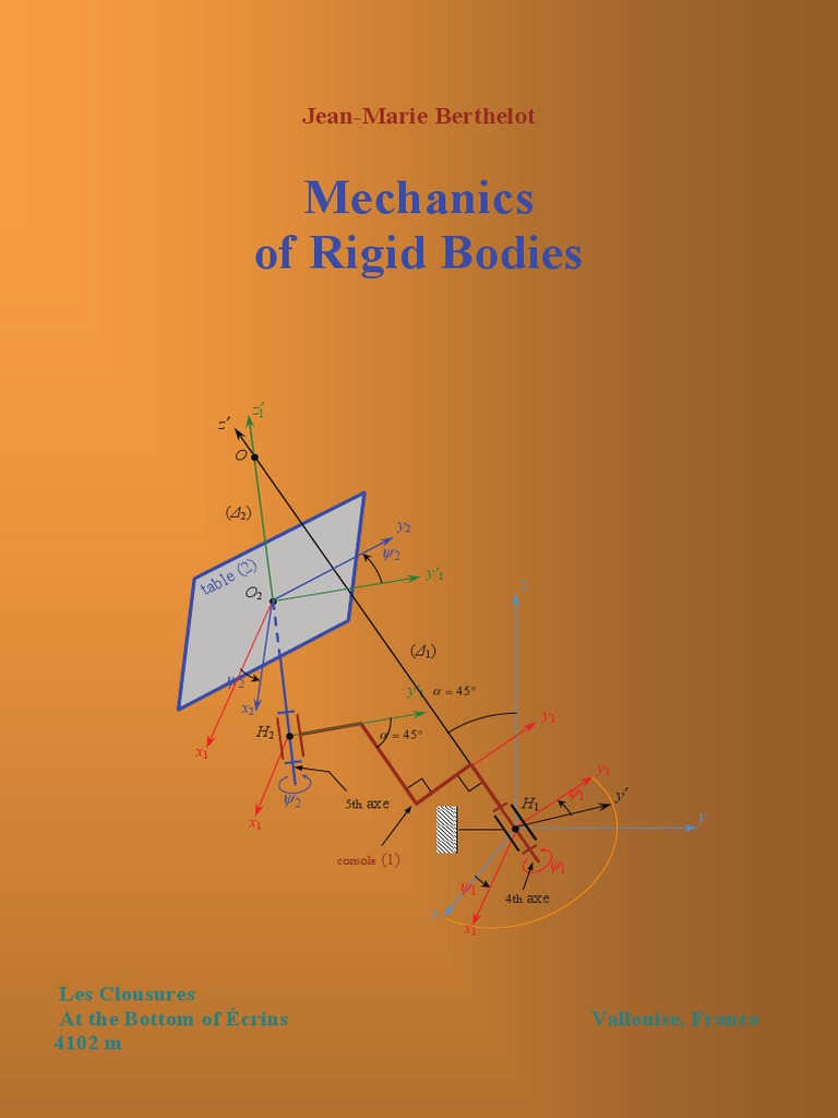J.-M. Berthelot Mechanics of Rigid Bodies PDF | PDF | Kinematics | Basis (Linear Algebra)