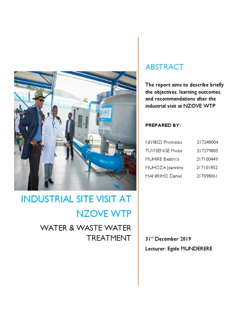 Nzove WTP Report 2020 PDF | PDF | Chlorine | Filtration