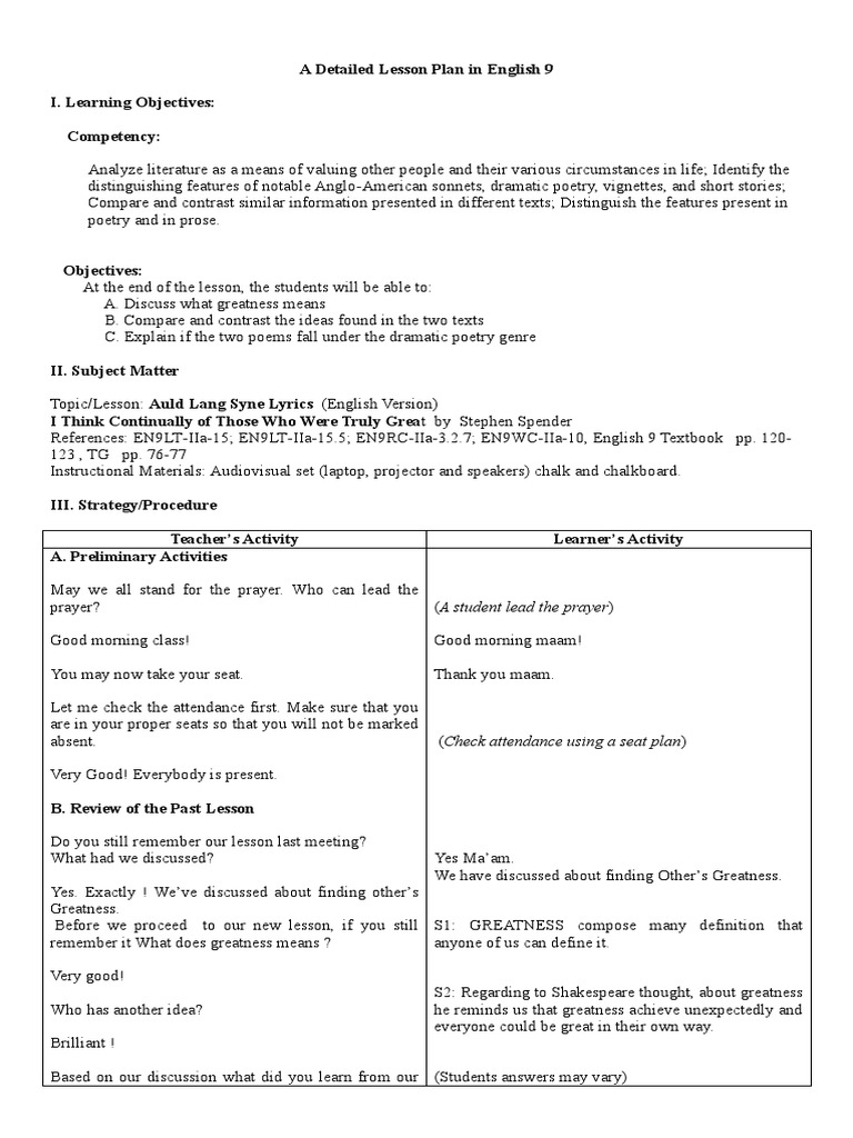 Analyzing Literature and Poetry | PDF | Poetry | Lesson Plan