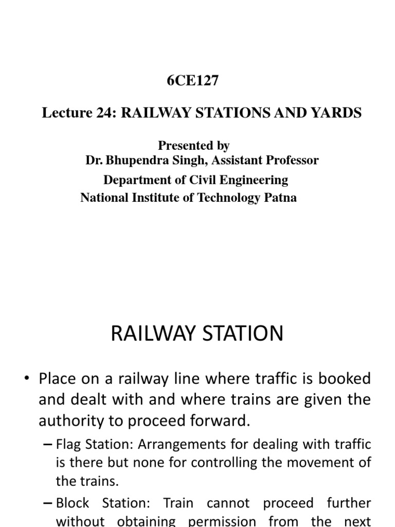 Railway Station And Yards Pdf Train Station Train