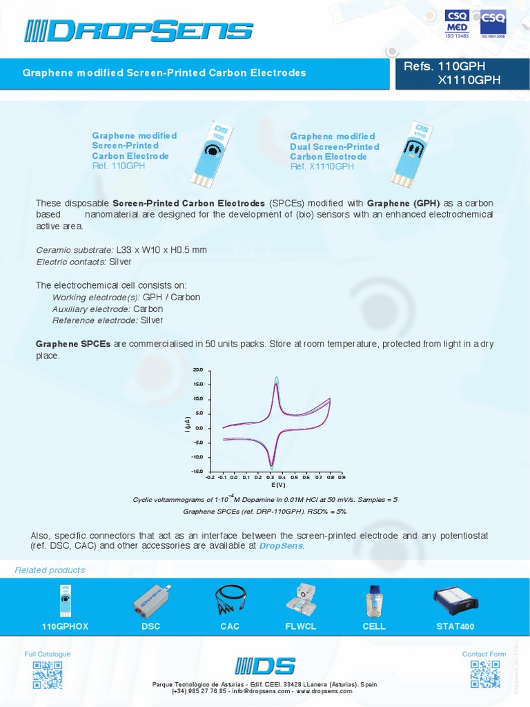 Screen-Printed Electrodes | PDF | Electrochemistry | Electromagnetism