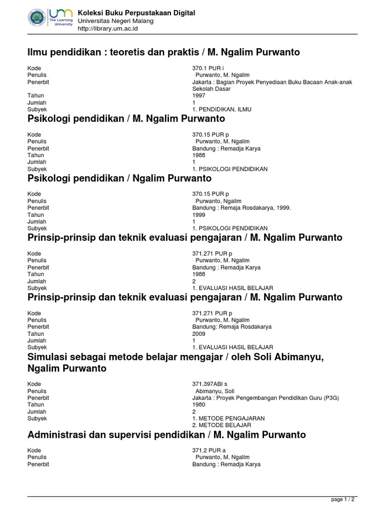 Ngalim PDF | PDF | Karier & Perkembangan | Kesehatan Holistik