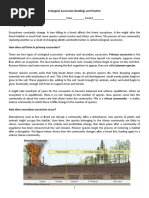 Ecological Succession Foldable Guide | PDF