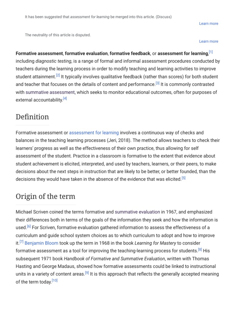 Formative Assessment: A Powerful Tool for Enhancing Student Learning ...