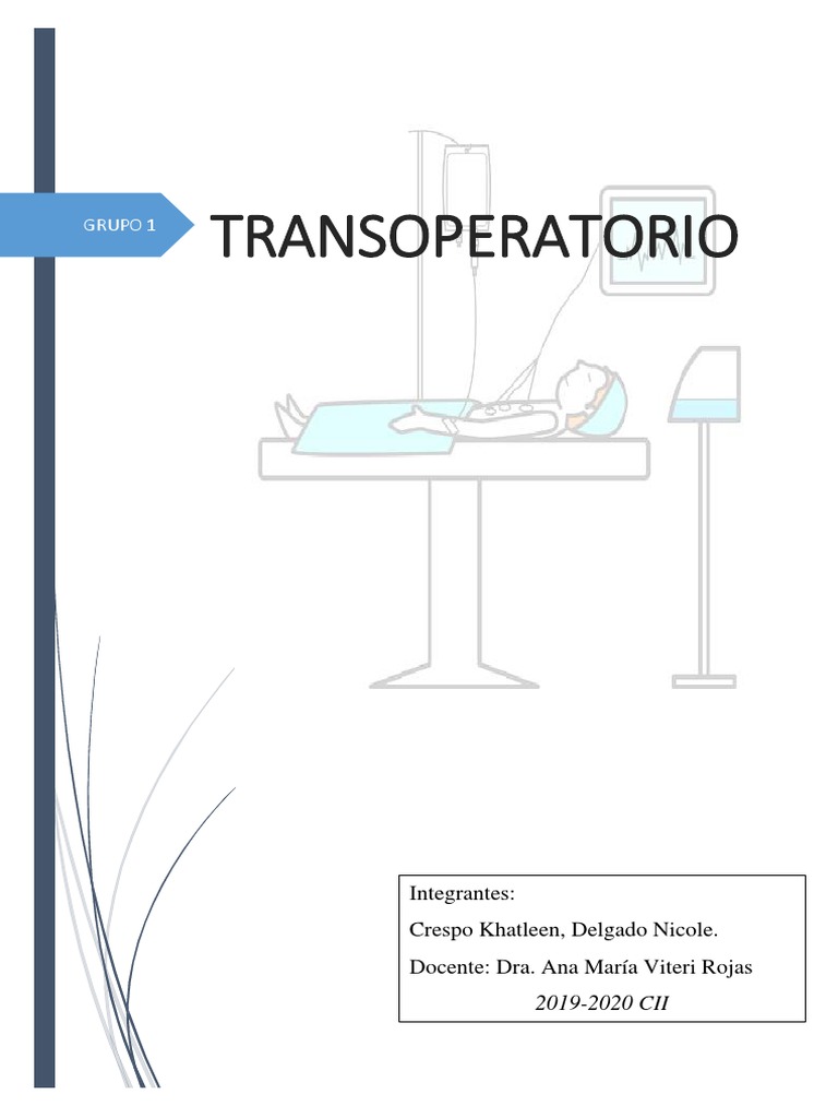 Transoperatorio 1 | PDF | Anestesia | Cirugía