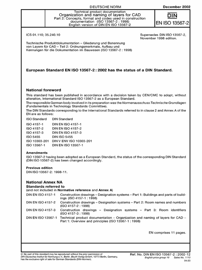 Din en Iso 13567-2-2002 PDF | PDF