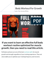 Full Body Workout B PDF | PDF | Limbs (Anatomy) | Human Anatomy