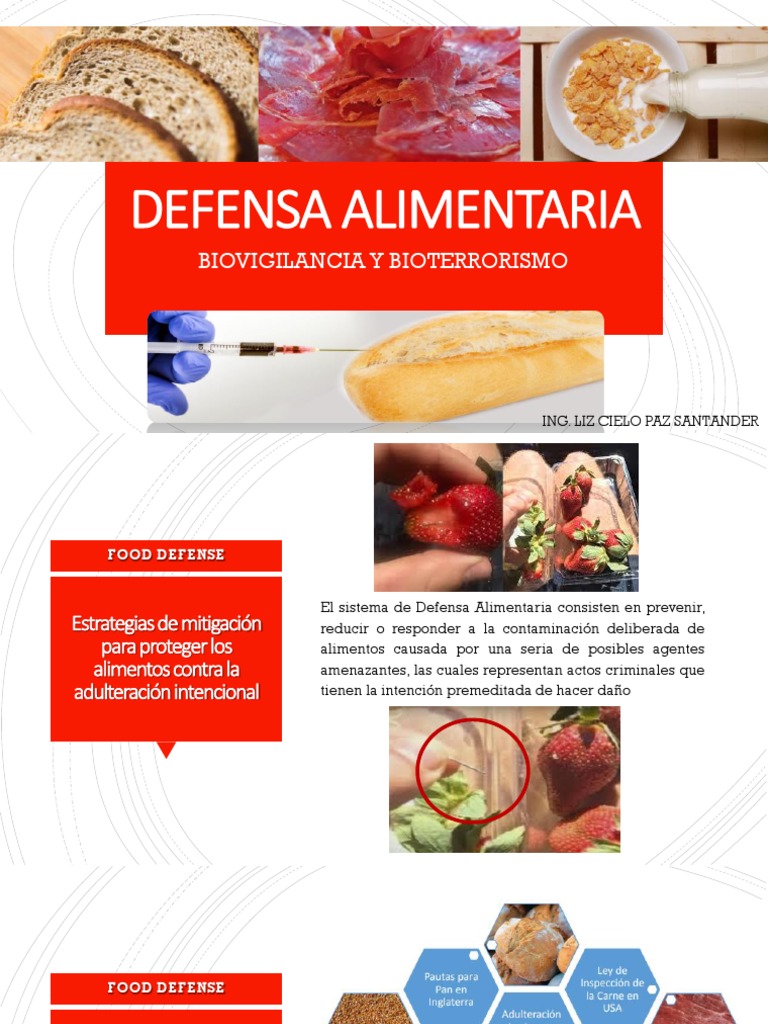 DEFENSA ALIMENTARIA PRESENTACION | Análisis de Riesgo y Puntos Críticos ...