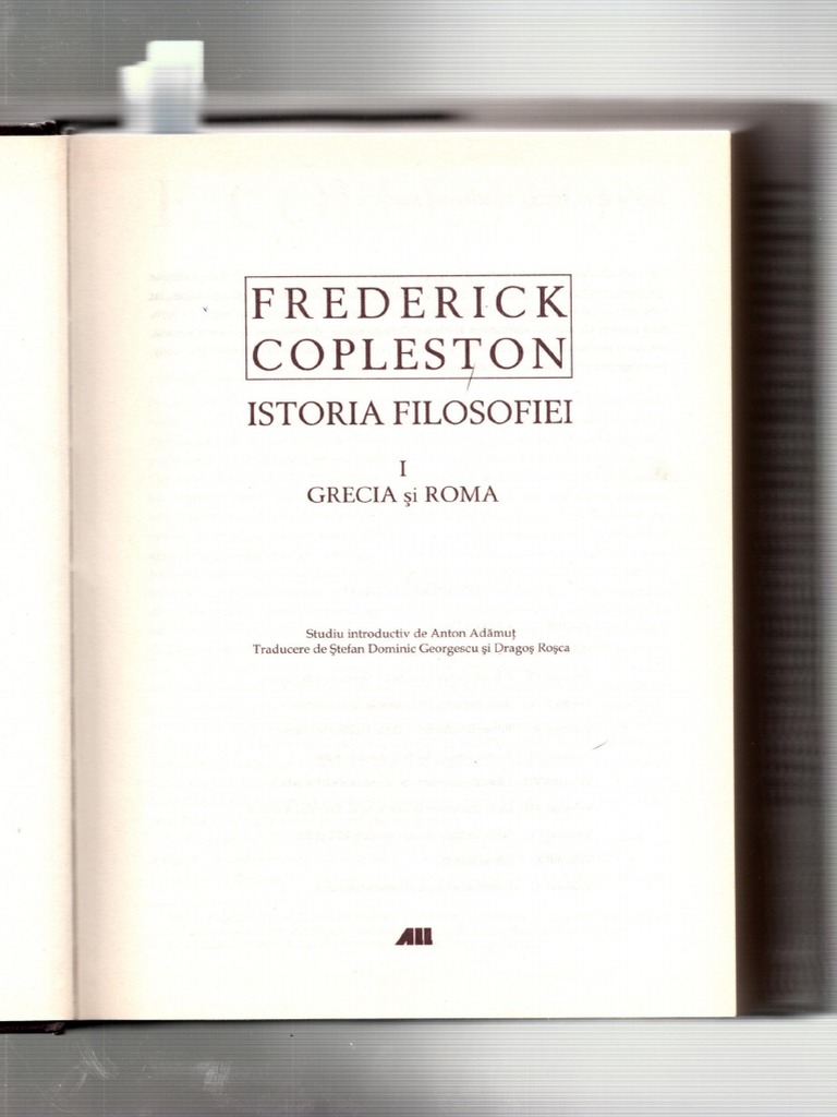 Frederick Copleston, Istoria Filosofiei | PDF