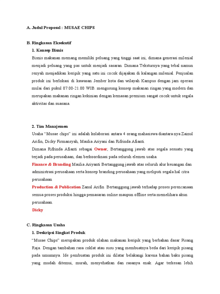 Proposal Musae PDF | PDF