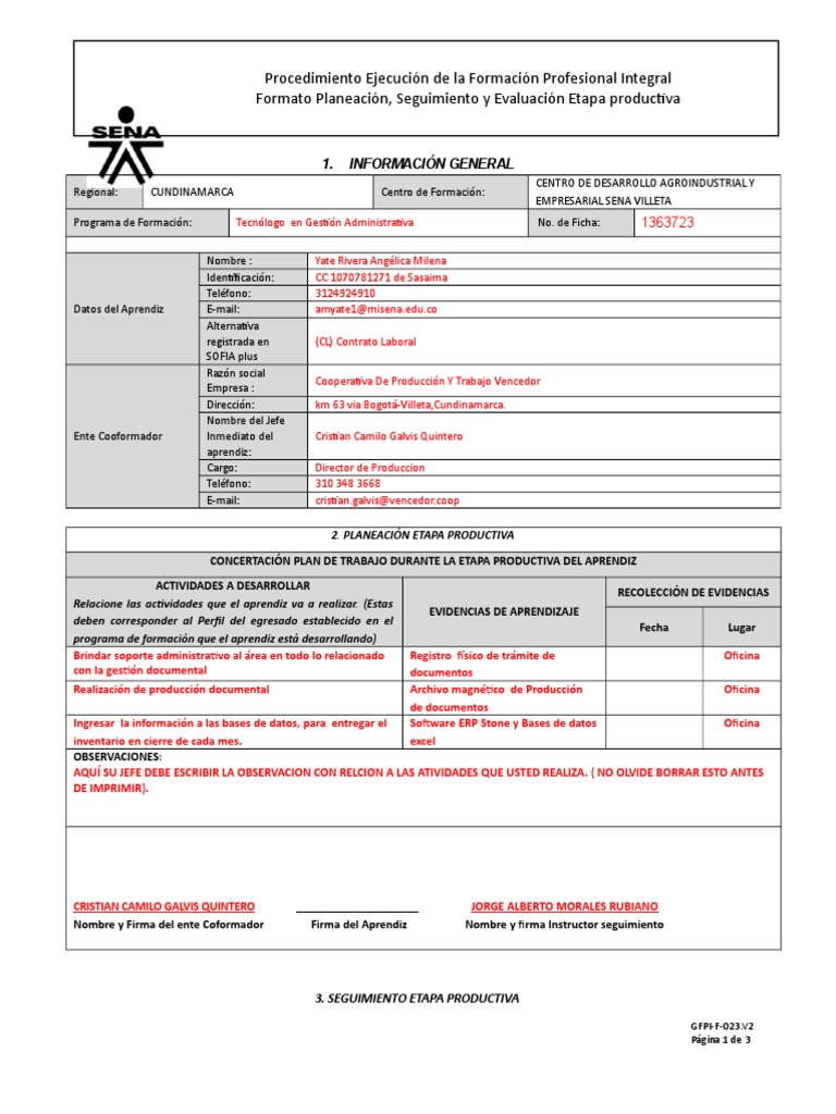 4A Formato Eval Seg Etapa Product - Instructivo Amyr | PDF | Planificación | Business