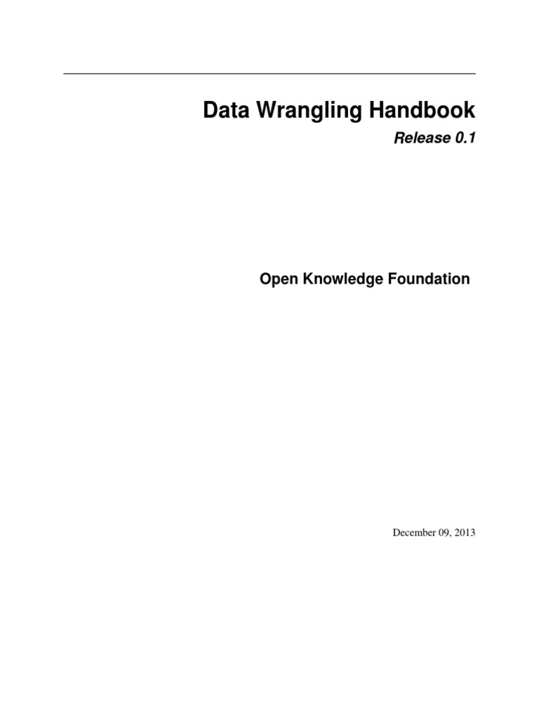 Data Wrangling PDF | PDF | Comma Separated Values | Spreadsheet Data Wrangling PDF | PDF | Comma Separated Values | Spreadsheet