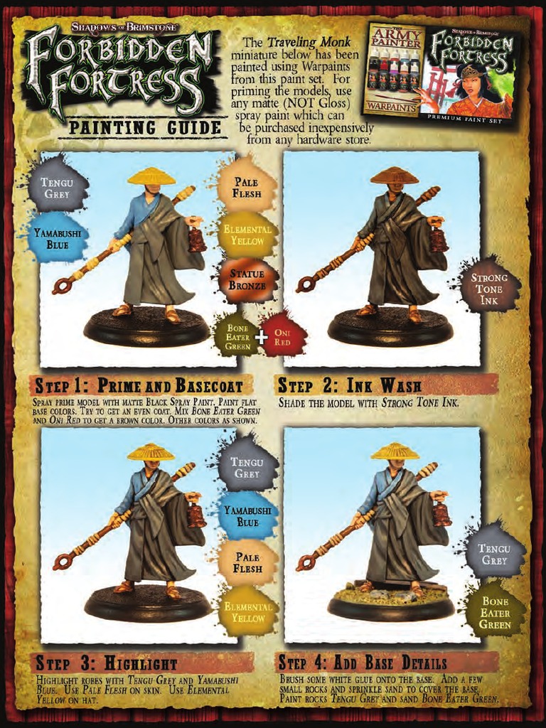 Forbidden Fortress Painting Guide | PDF