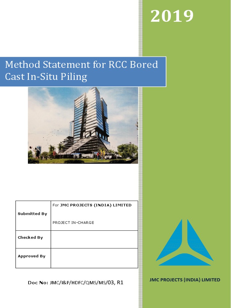 RCC Piling Method | PDF | Deep Foundation | Casing (Borehole)