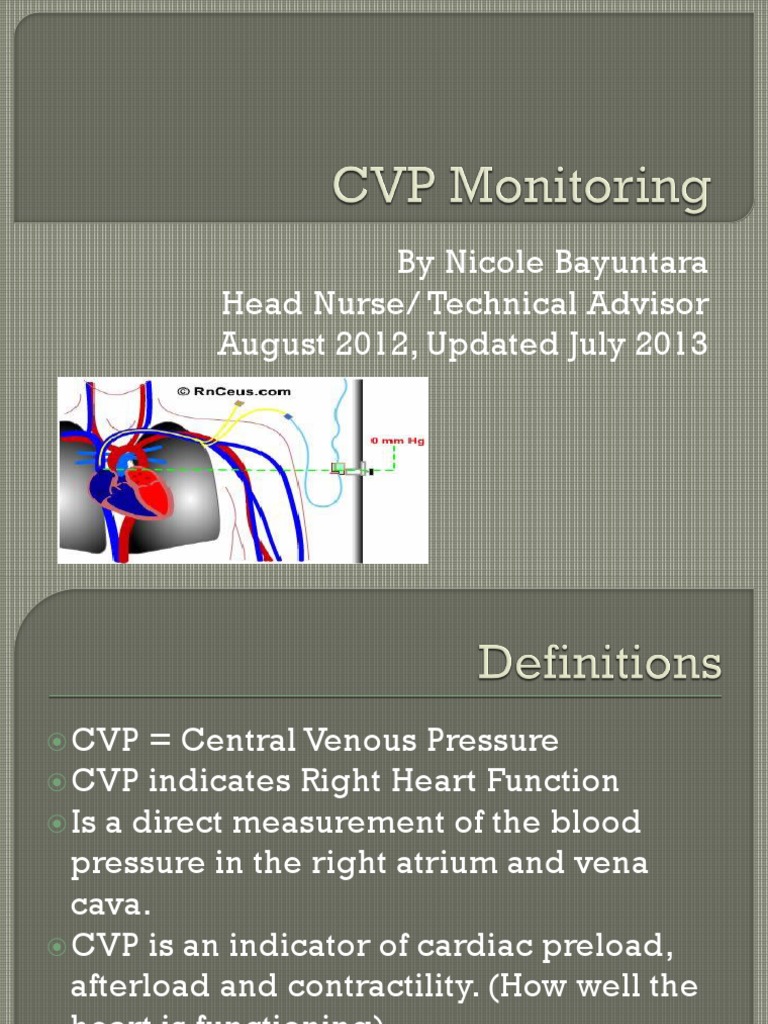 CVP Monitoring | PDF | Intravenous Therapy | Vein