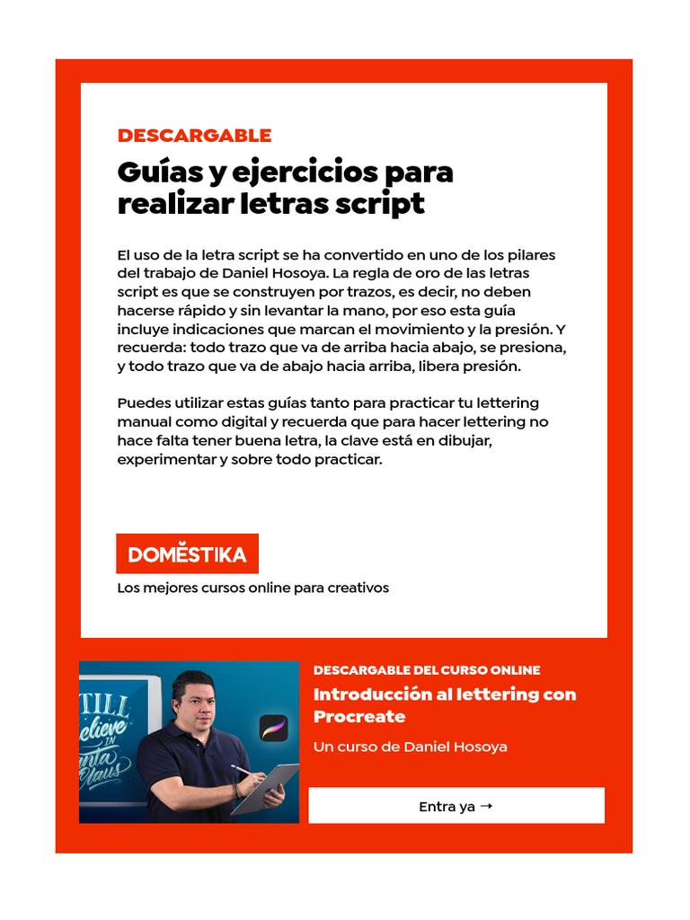 Guía Gratuita de Letras Script | PDF