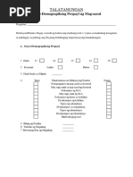 SURVEY QUESTIONNAIRE Tagalog Pure | PDF