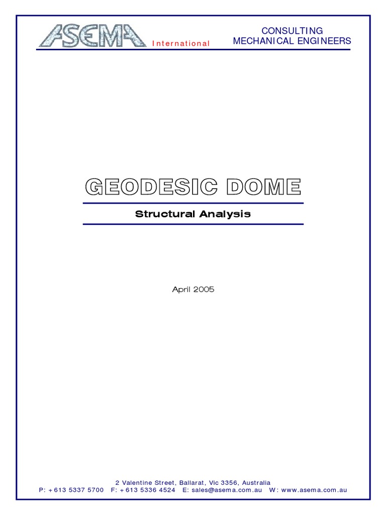 Geodesic Analysis Sample | Download Free PDF | Buckling | Yield (Engineering)