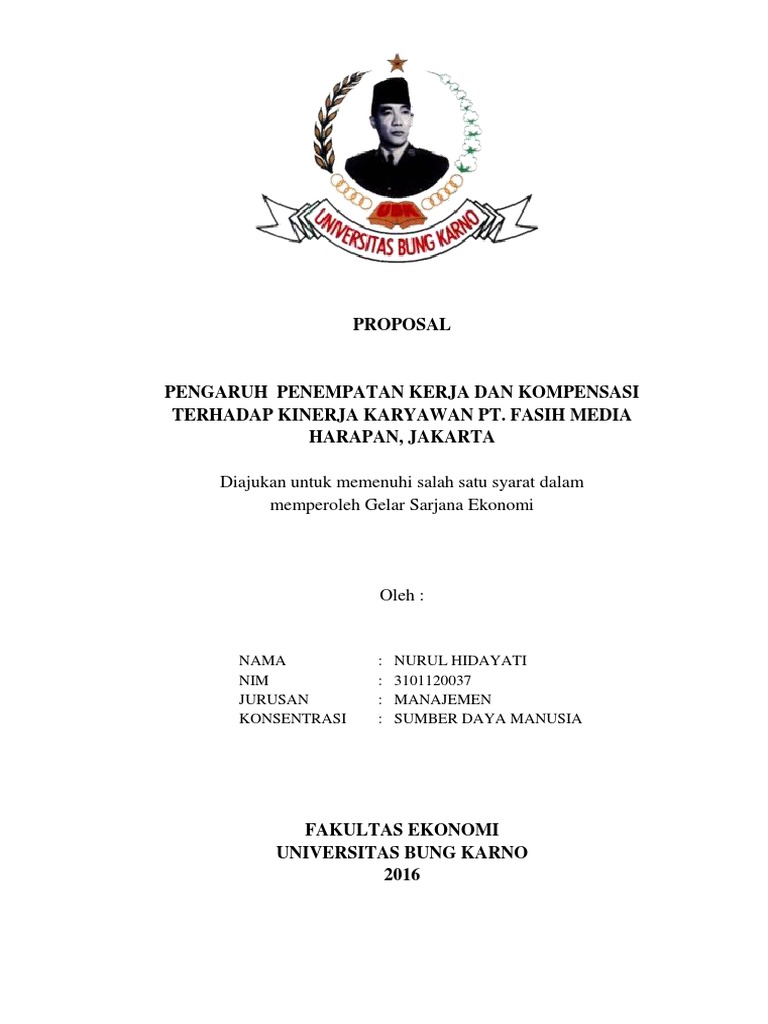 Contoh Proposal Sripsi UBK | PDF