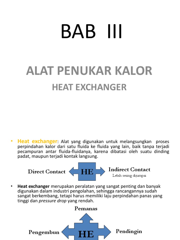 Fungsi dan Jenis Heat Exchanger | PDF
