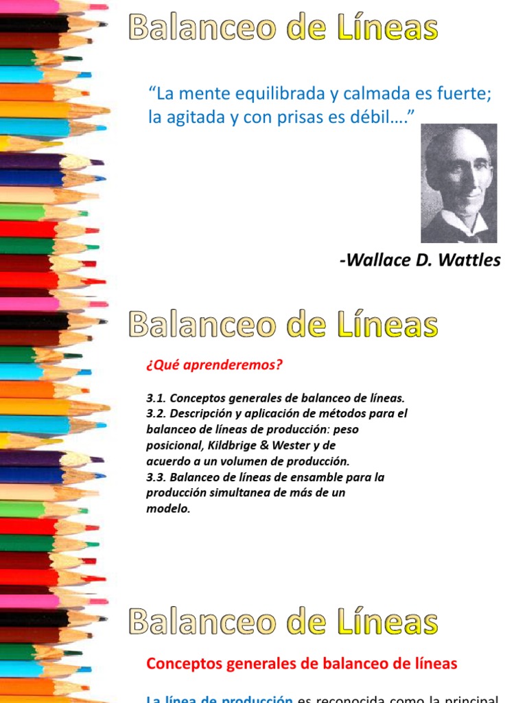 Balanceo de Lineas | PDF | Logística | Business