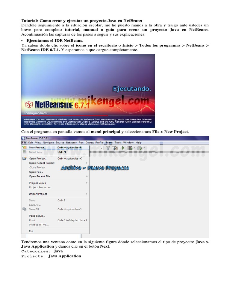 Tutorial Netbeans | PDF | Entorno de desarrollo integrado | Java (lenguaje de programación)
