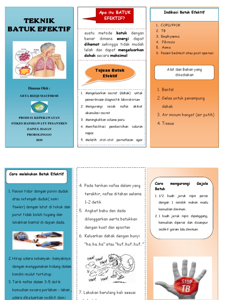 Leaflet Batuk Efektif | PDF