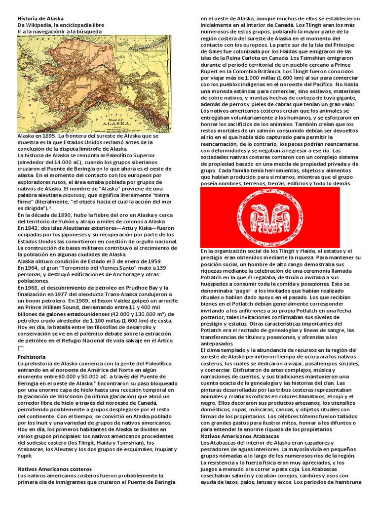 Historia de Alaska | PDF | esquimal | Alaska