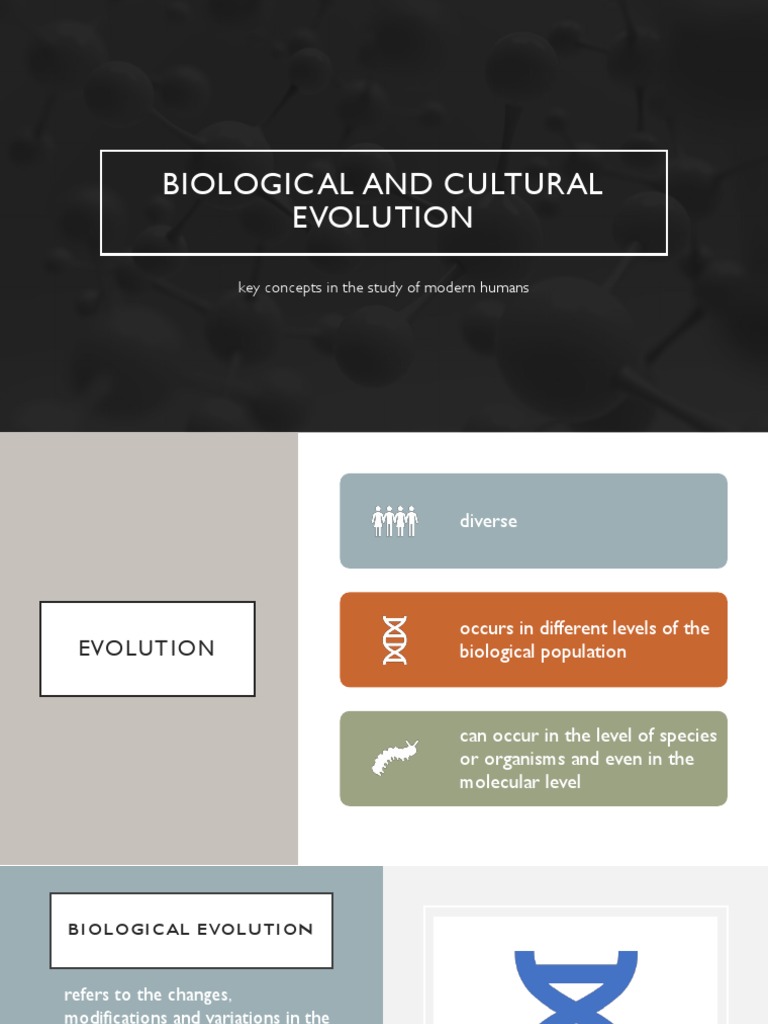 Biological and Cultural Evolution | PDF | Homo | Hominidae
