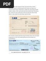 Blangko Cek dan Bilyet Giro BCA | PDF