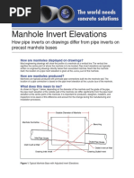 Manhole Invert Design and Installation Guide | PDF | Sanitary Sewer ...