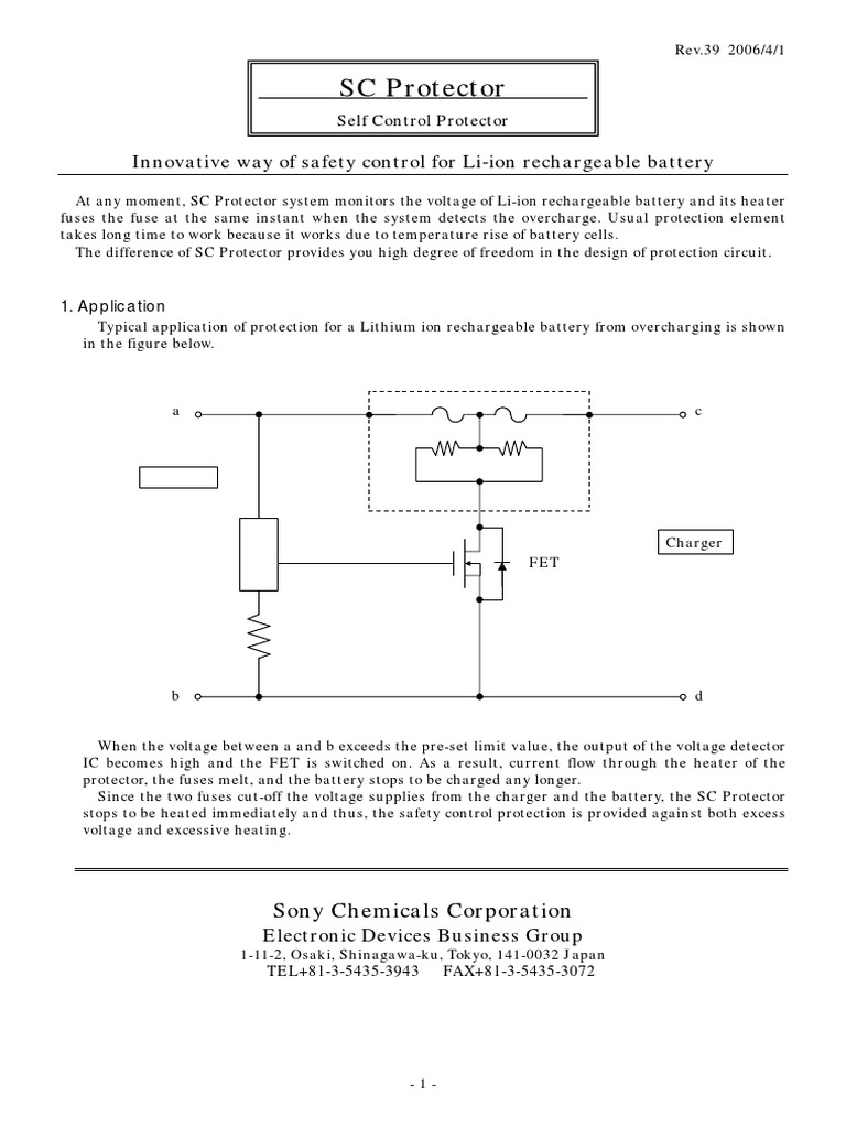 SC Protector | PDF | Rechargeable Battery | Battery Charger
