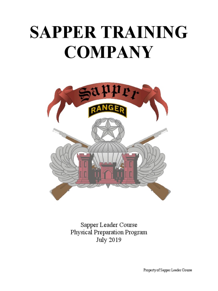 Sapper Leader Course Physical Preparation Program PDF | PDF | Physical ...