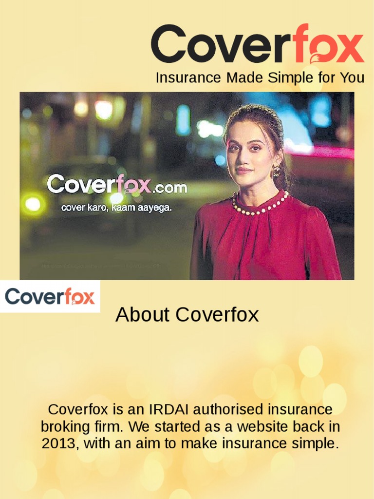 Coverfox | PDF | Insurance | Financial Services