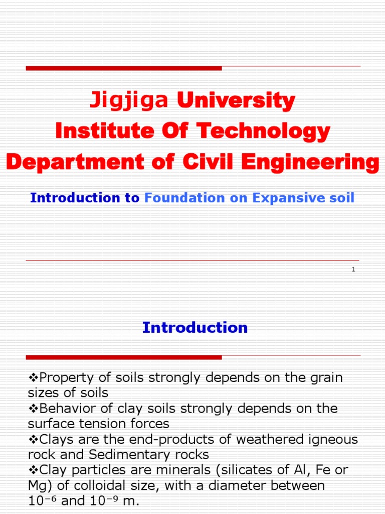 Foundation On Expansive Soil | PDF | Foundation (Engineering) | Soil