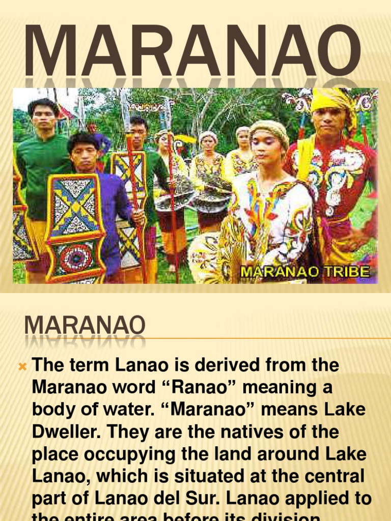 maranao-120213052206-phpapp01.pdf | Southeast Asia | Ethnic Groups