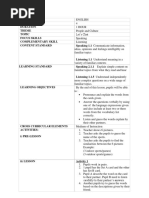 PPP Lesson Plan | PDF | Learning | Lesson Plan