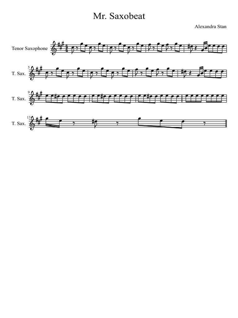 MR Saxobeat Tenor PDF | PDF