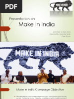 Make in India - The Way Ahead ! Economics Project Class 12 | PDF ...