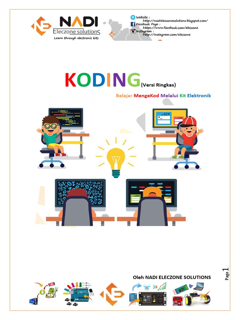 KODING Versi Ringkas - Belajar MengeKod Melalui Kit Elektronik | PDF
