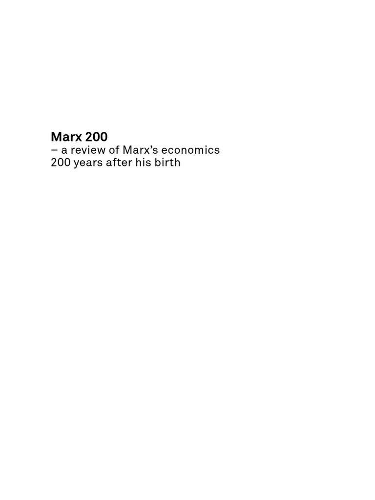200 Marx | PDF | Commodity | Karl Marx