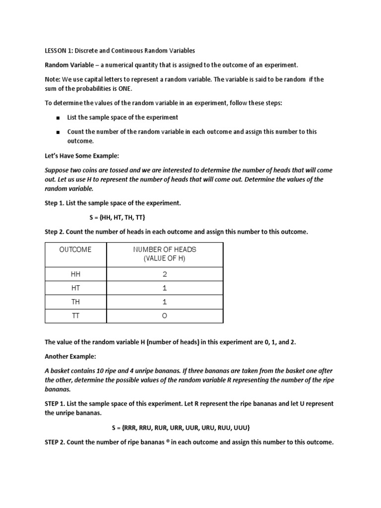 Statistics and Probability | PDF | Probability Distribution | Random Variable