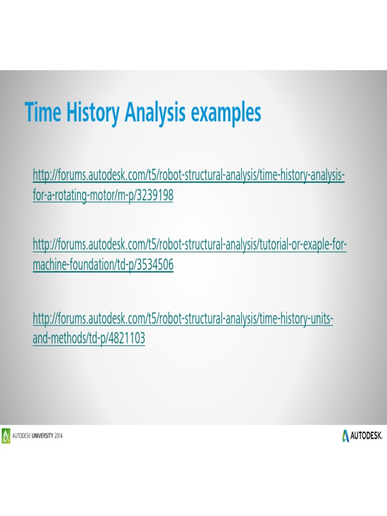 Time History Analysis Examples Under 40 Characters | PDF