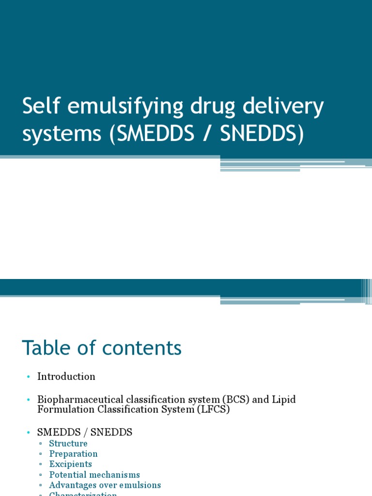 Presentation SNEDDS.ppt | Emulsion | Pharmaceutical Sciences