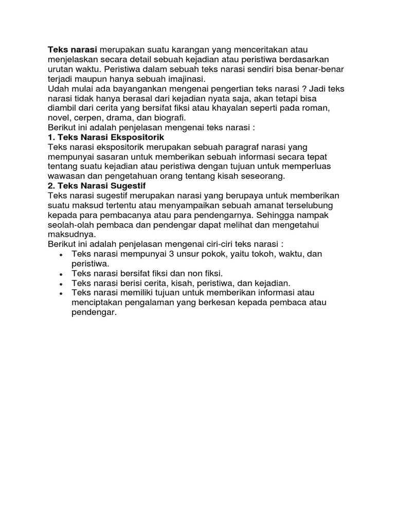 Teks Narasi | PDF