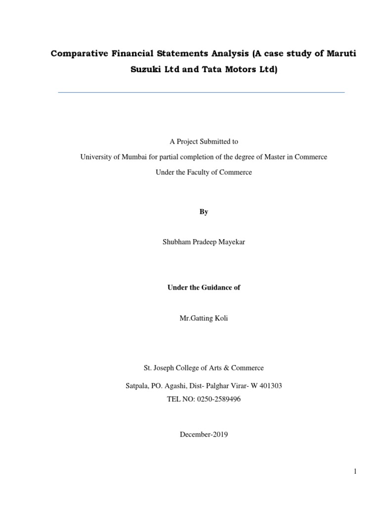 Comparative Financial Statements Analysis | PDF | Financial Statement ...